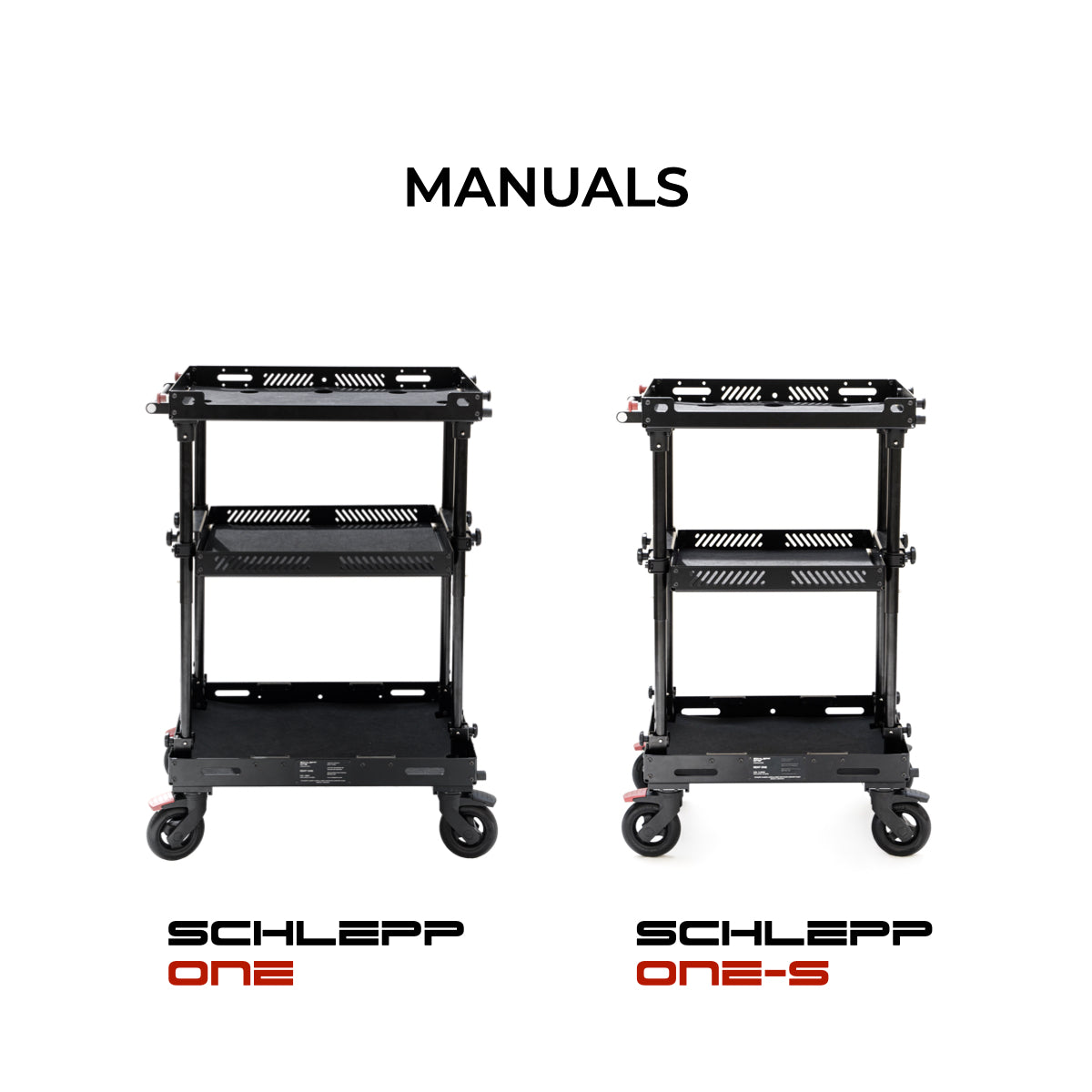 Manuals for SCHLEPP ONE and SCHLEPP ONE-S Camera Cart – SCHLEPP Camera ...