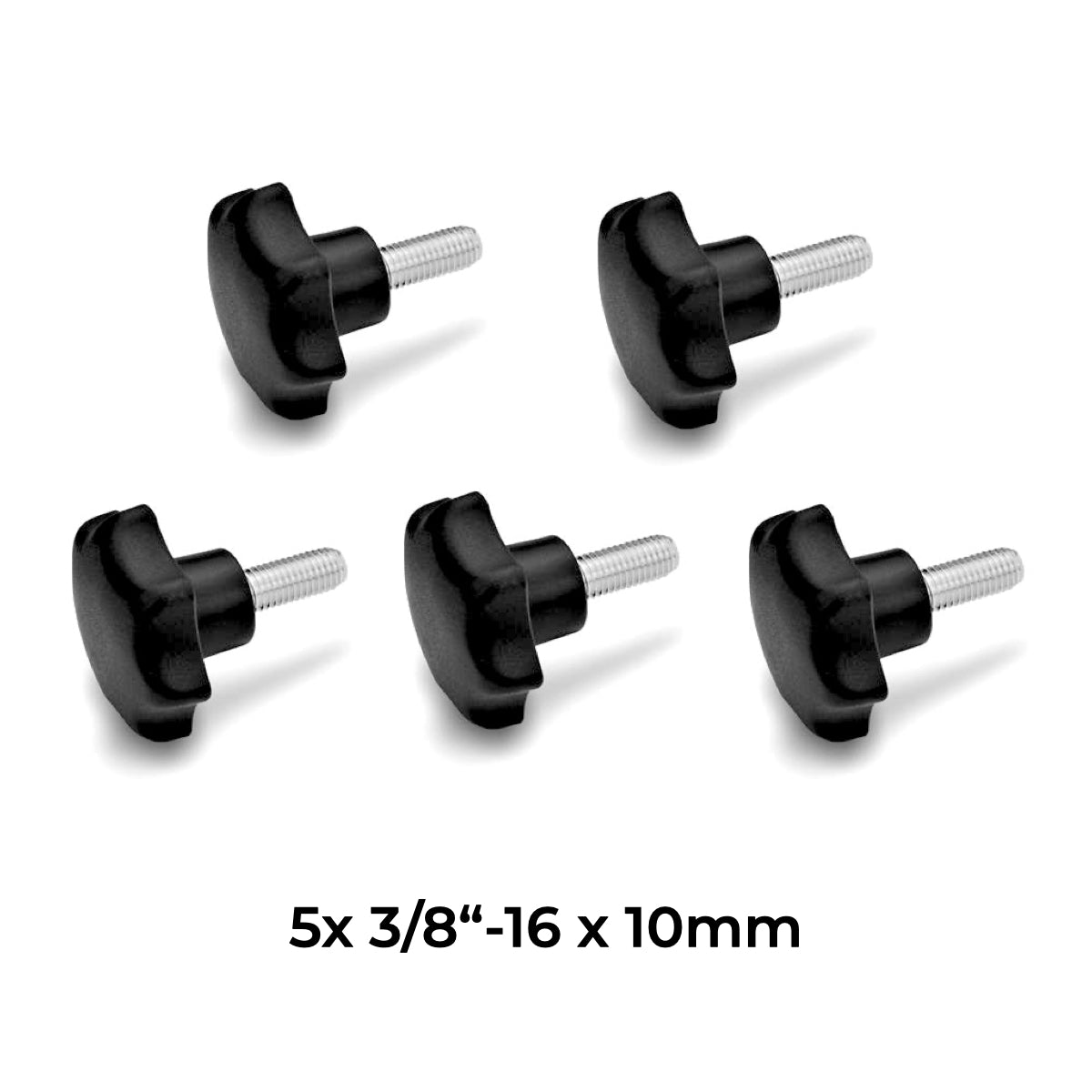 Short 3/8" Star Knobs for Accessories (Set of 5) – SCHLEPP Camera Carts ...
